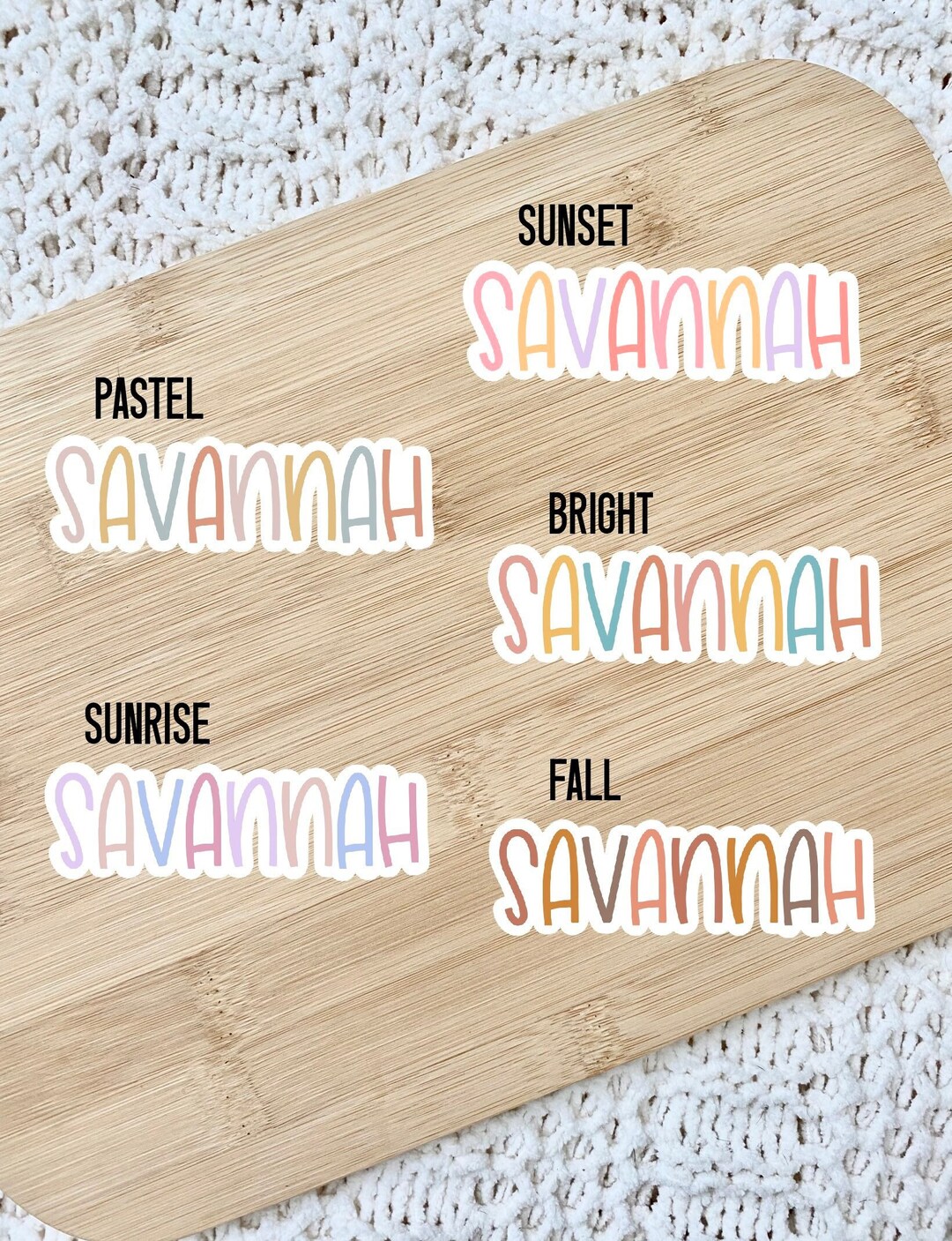 Personalized Name Sticker, Colored Named Sticker, Name Sticker - Etsy