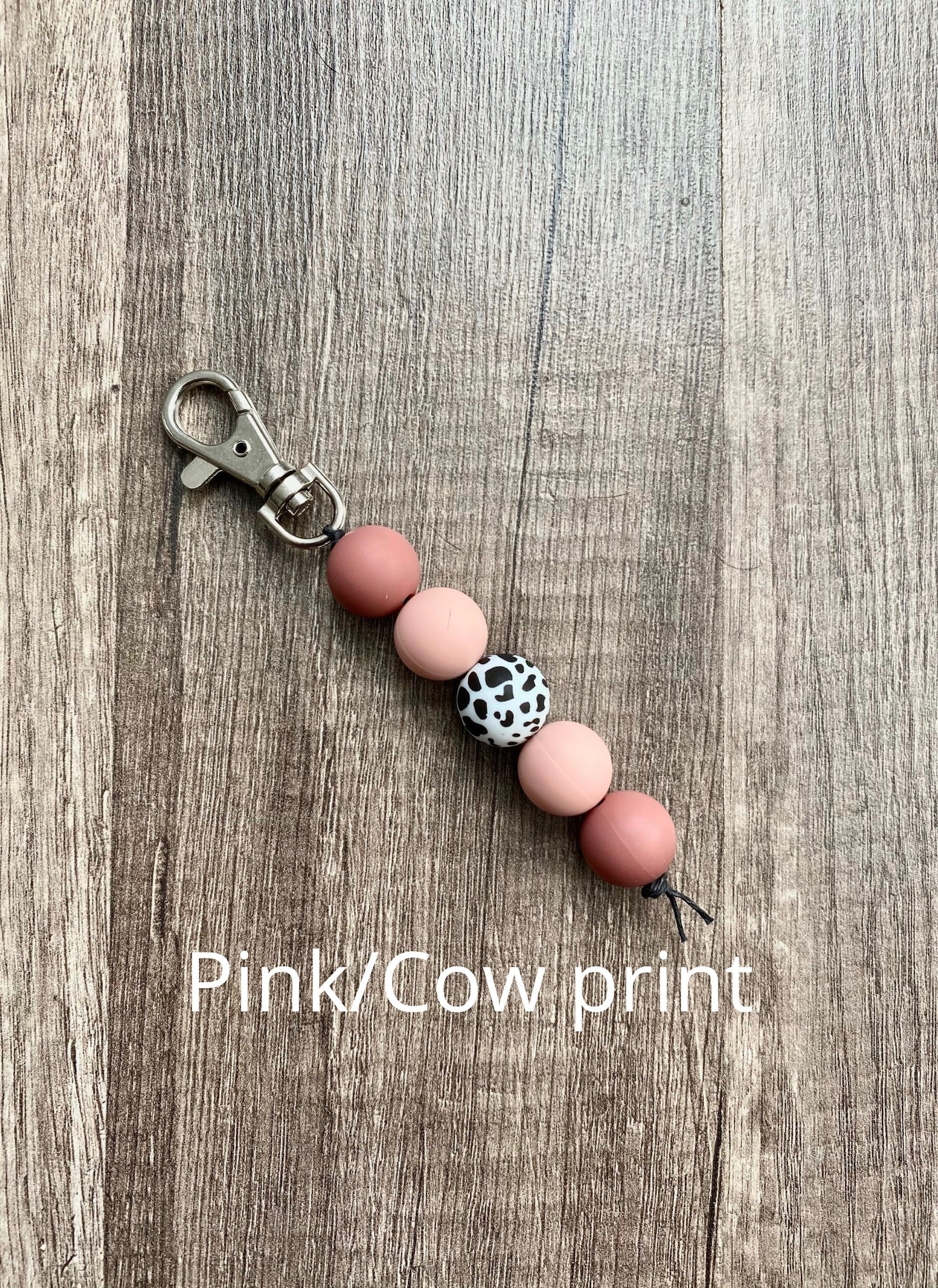 Silicone Bead Keychain, Beaded Keychain, Keychain - Etsy