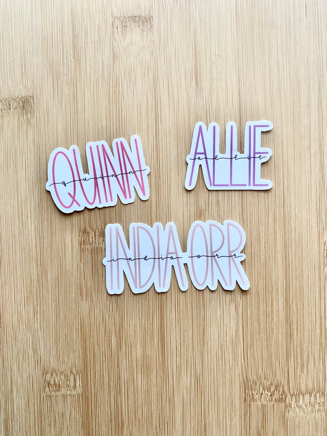 Custom Name Sticker, First Name Sticker, Laptop Sticker, Water Bottle ...