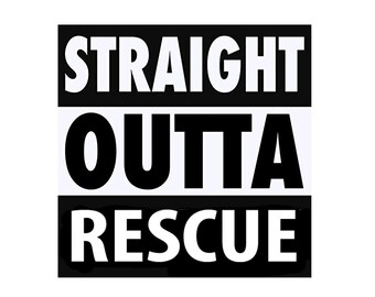 Straight outta decal | Etsy