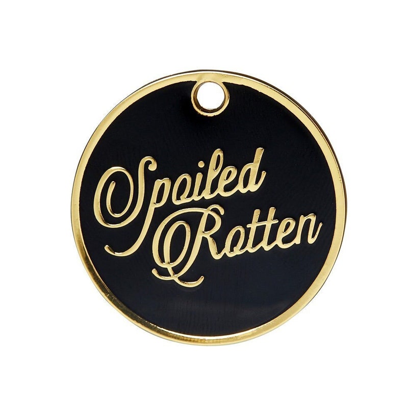 Spoiled Rotten Dog Tag - Etsy