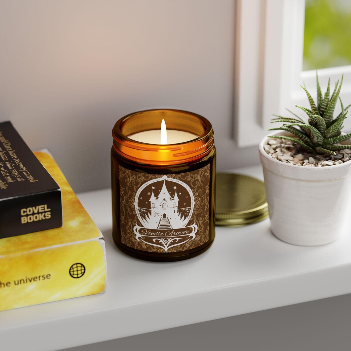 Vanilla Arcana Fantasy DND Themed Candle, Coconut Apricot Wax (9oz ...
