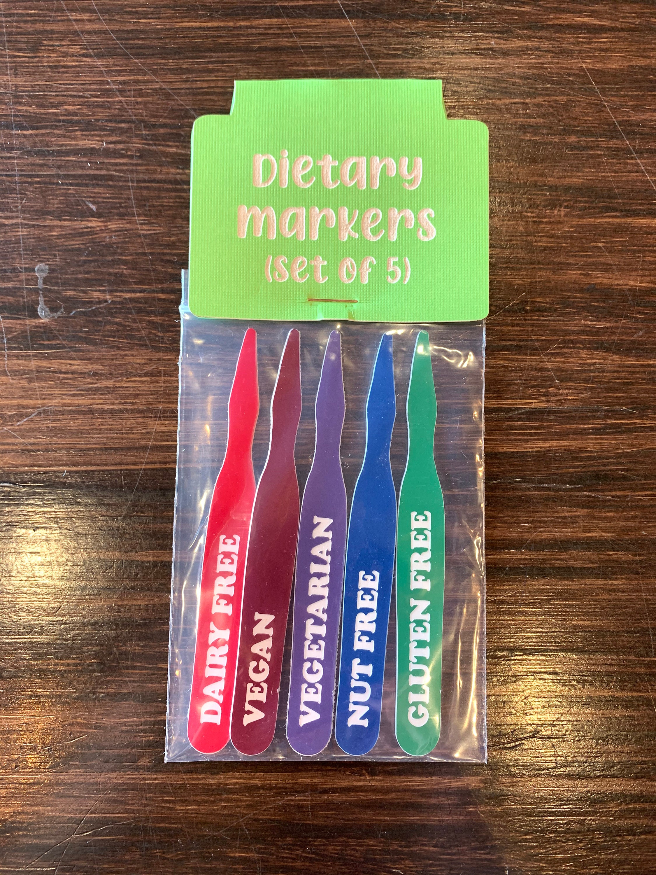 Dietary Food Markers 2 Styles Charcuterie Board Flags Dinner - Etsy