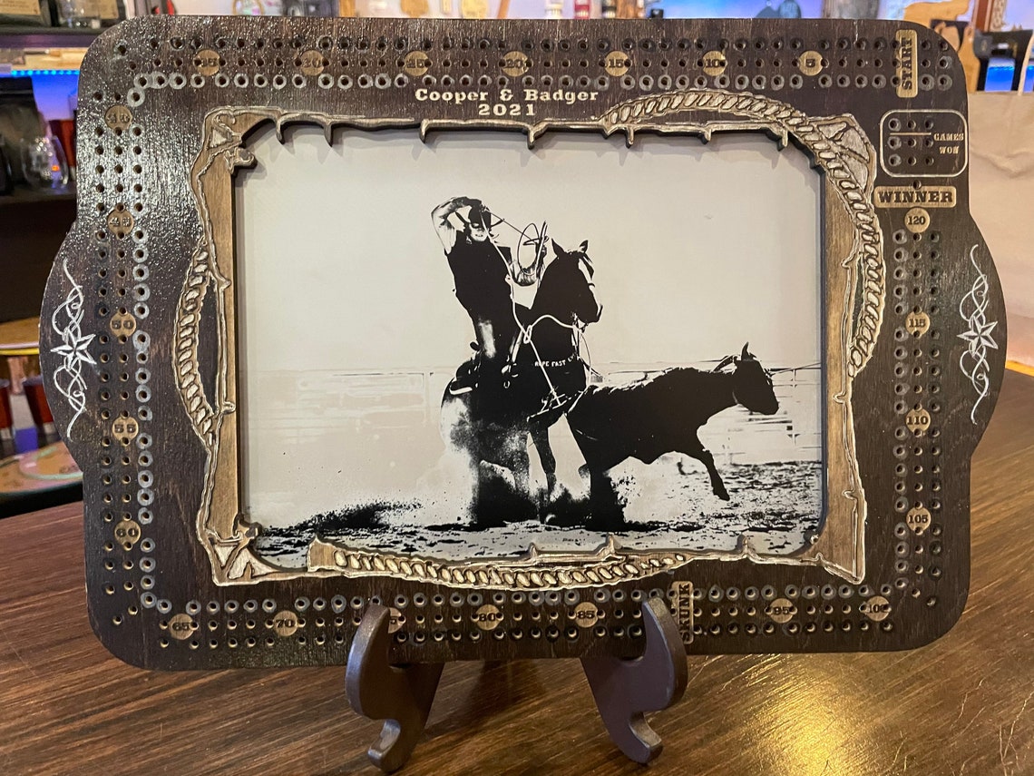 CUSTOM Animal Cribboard Cribbage Board Board Game Horse - Etsy