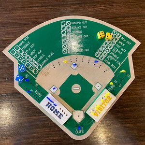 Baseball Dice Game. Customizable Custom Game Night Fathers - Etsy