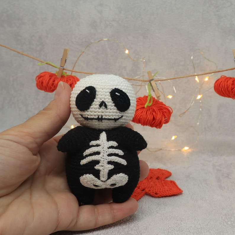 Skeleton Crochet Pattern Crochet Halloween Pattern Amigurumi - Etsy