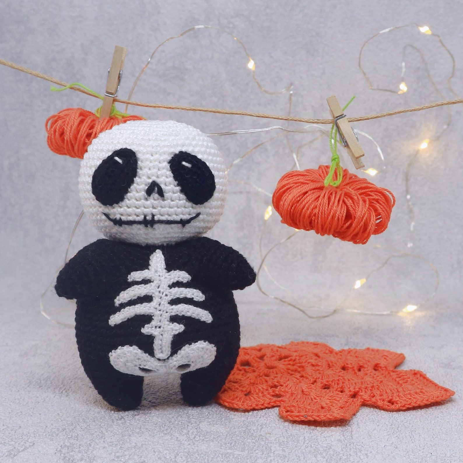 Skeleton Crochet Pattern Crochet Halloween Pattern Amigurumi - Etsy