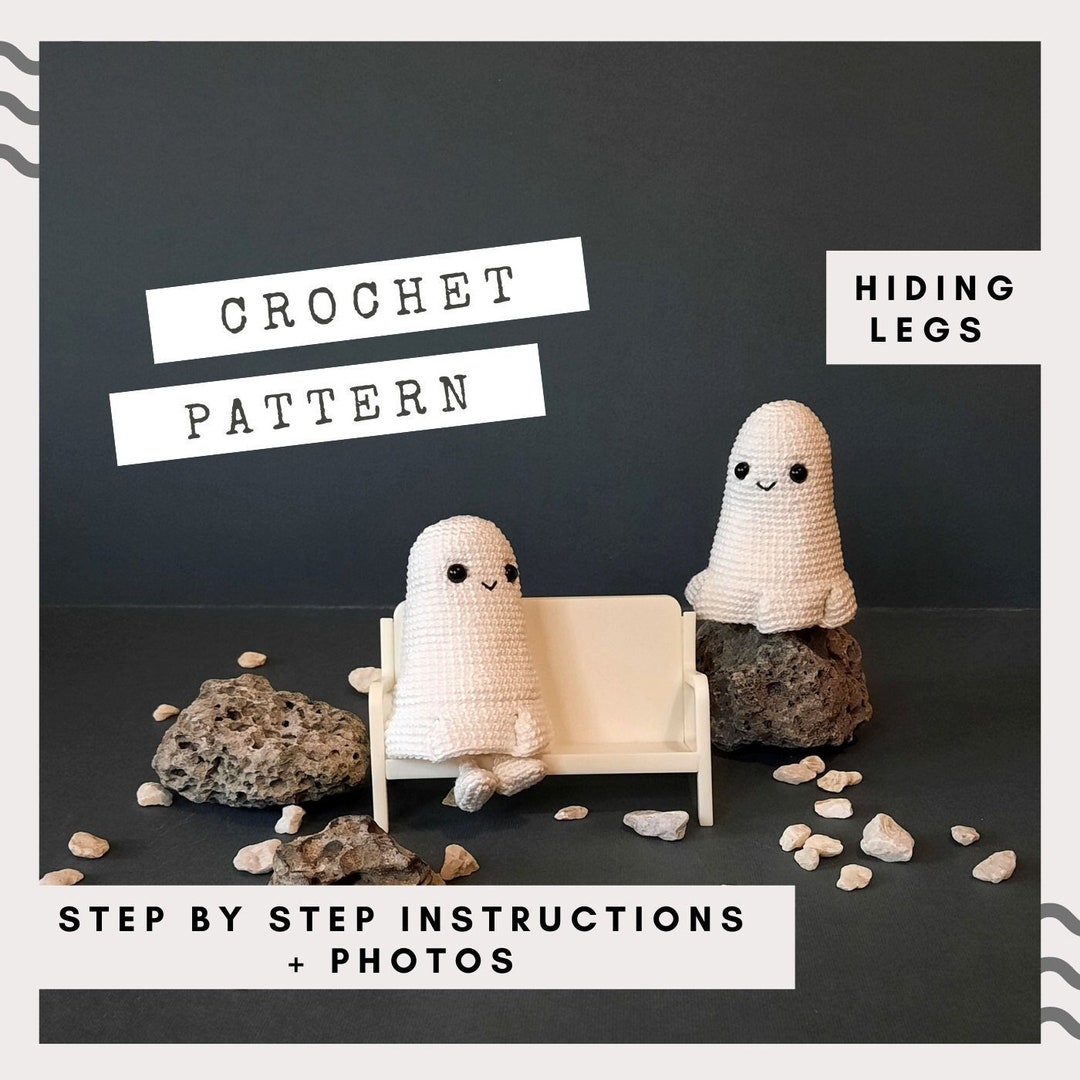 Crochet Ghost With Hiding Legs Pattern, Crochet Halloween Ghost ...