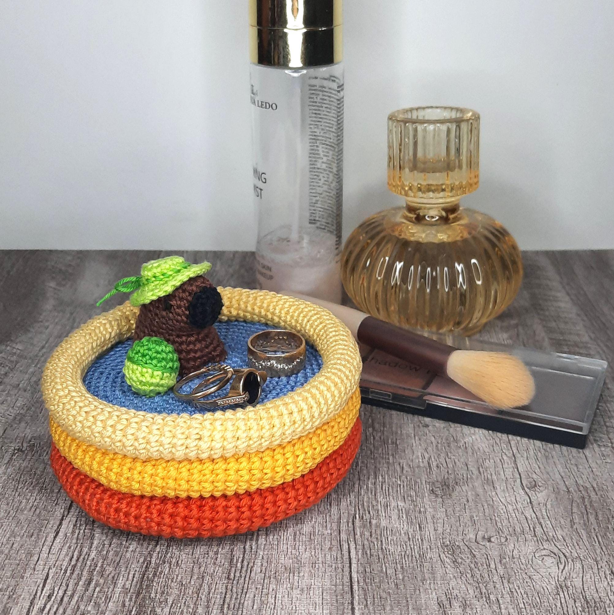 Capybara Trinket Dish Crochet Pattern: Jewelry Holder (PDF Pattern) - Etsy