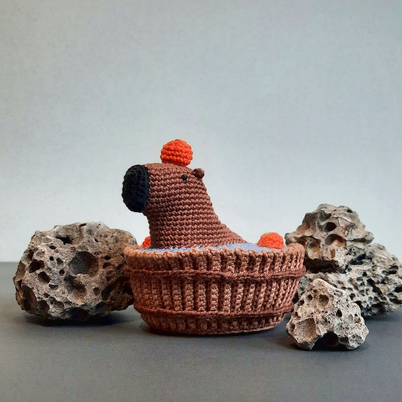 Capybara in Tub Crochet Pattern. Capybara in Bath for Kids. - Etsy