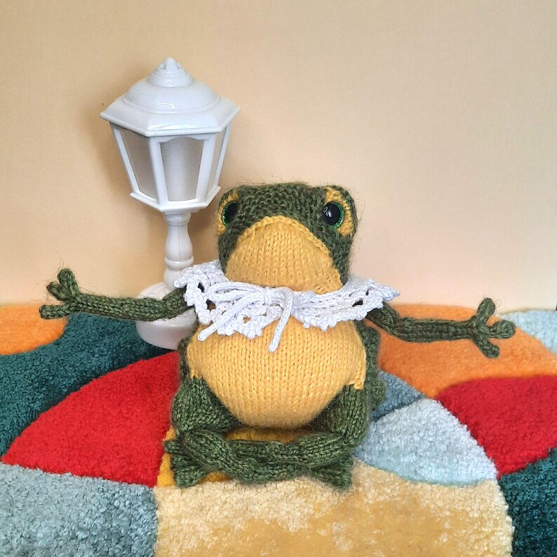 Weighted Toad Plush in a Cottagecore Outfit, Shelf Sitter Frog - Etsy