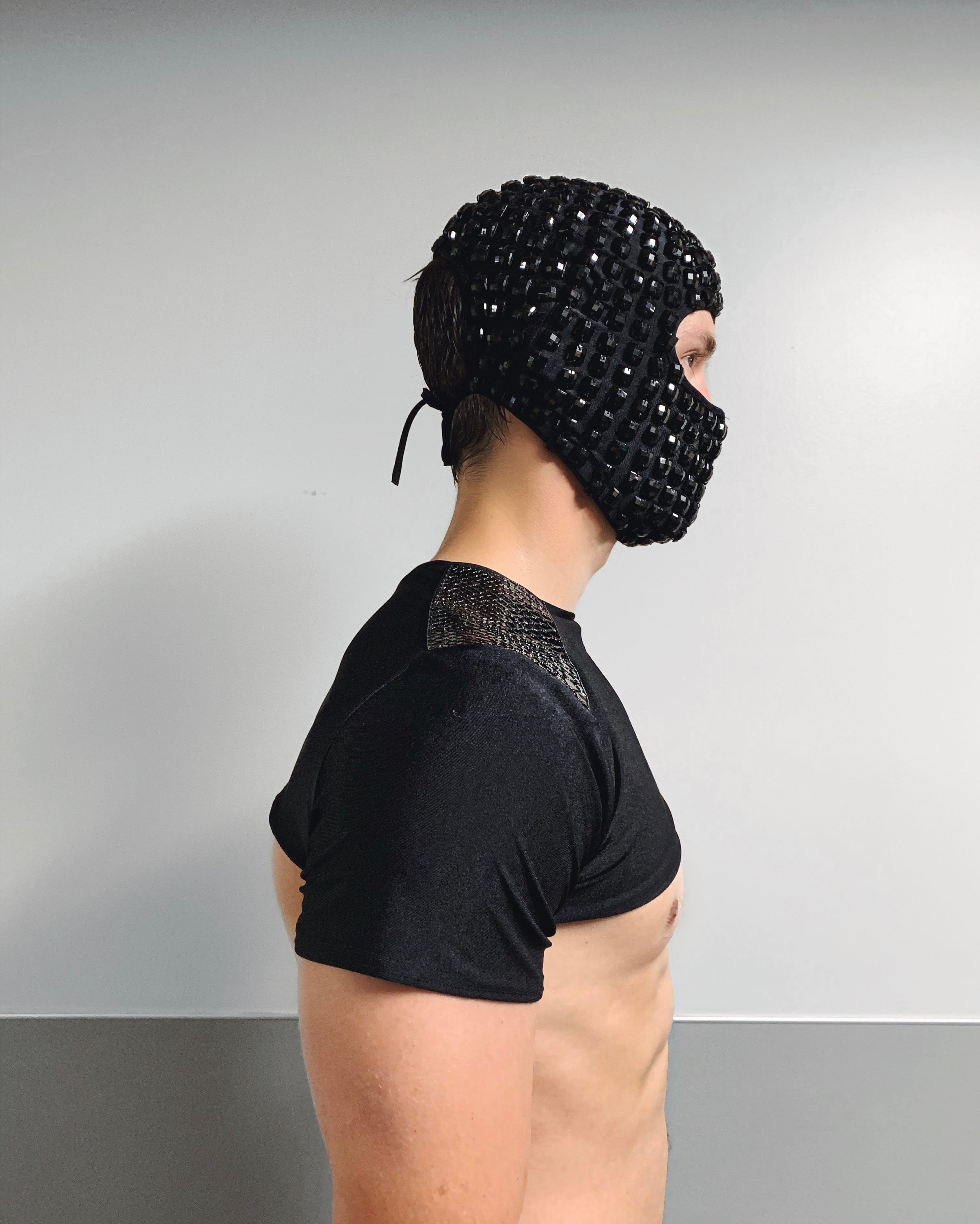 Crystal Jeweled Mask - Headpiece - Couture - Unisex - Costume ...