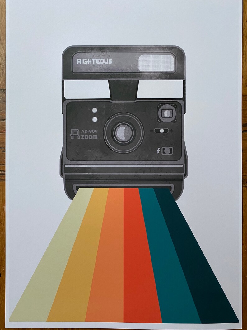 Vintage Camera Poster Print Retro Camera Art | Etsy UK