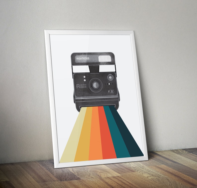 Vintage Camera Poster Print Retro Camera Art | Etsy UK