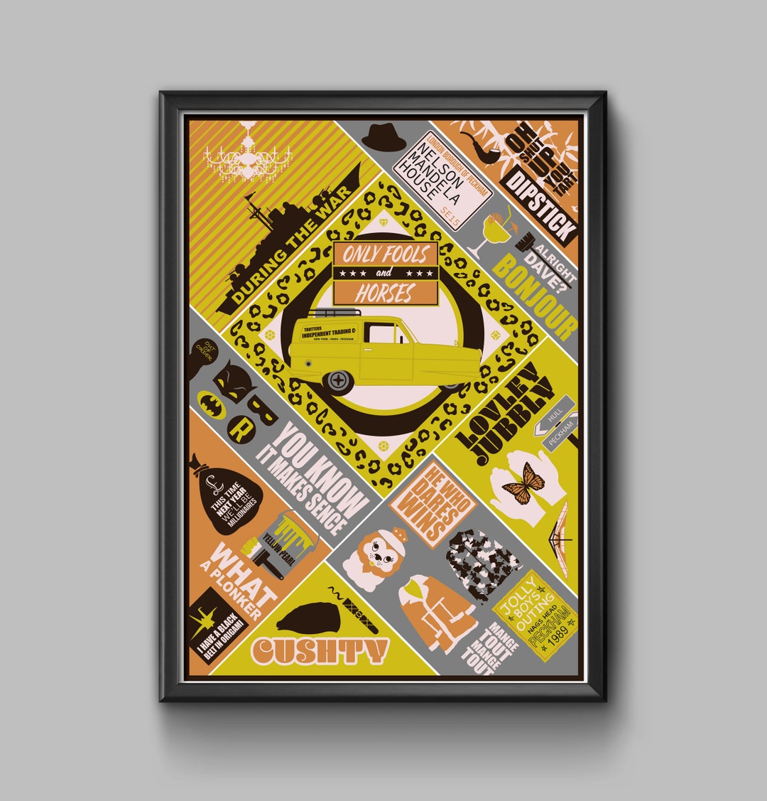 Only Fools and Horses TV Show Print Fun Quote Collage - Etsy UK
