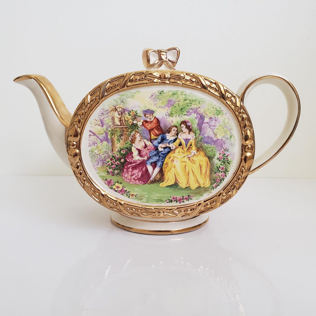 Mid Century Sadler Barrel Shaped Teapot, Musical Teapot "tea for Two ...