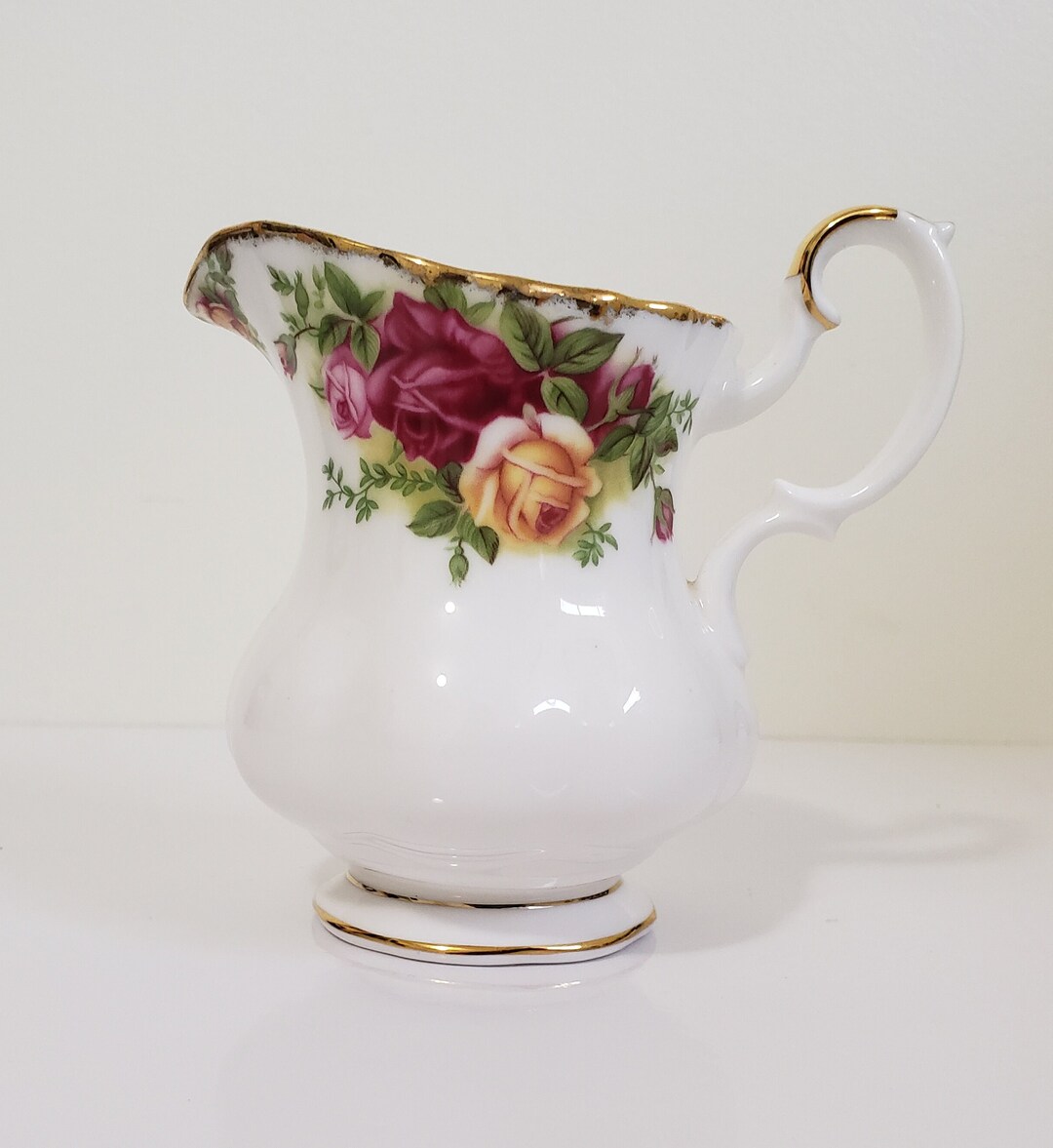 Vintage Royal Albert Old Country Roses Large Cream Pitcher or Gravy ...
