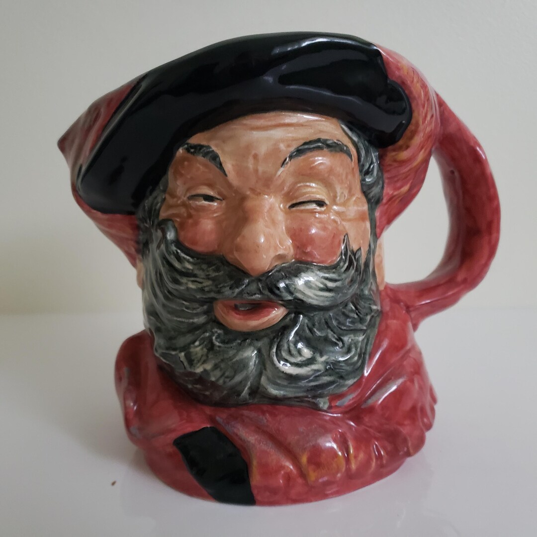 Vintage Large Royal Doulton Toby Jug, Falstaff, 1940s Ceramic Face Jug ...