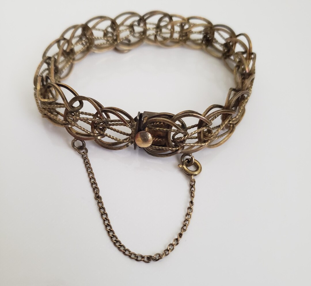 1970s Jacoby Bender Gold Filled Charm Bracelet With Safety Chain - Etsy UK