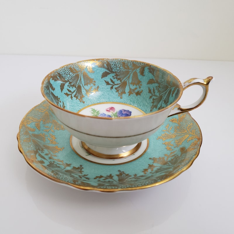 Turquoise Gold China - Etsy