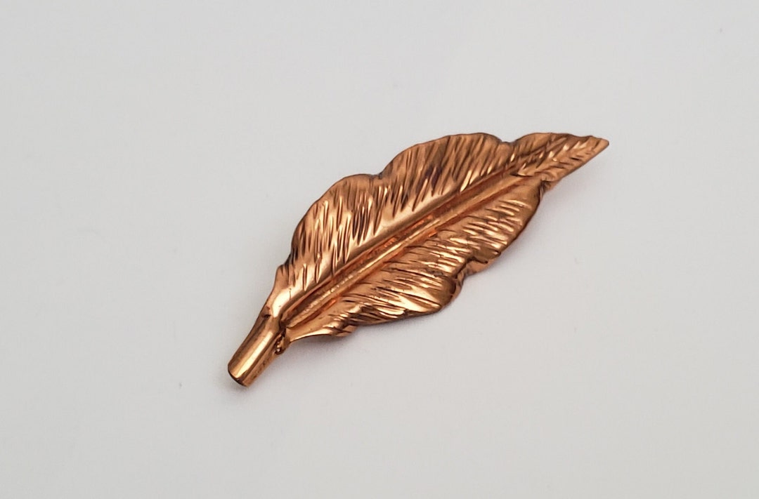 Vintage Rhodesian "royal Sable" Copperware Brooch, Leaf Brooch - Etsy