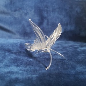 Vintage Hand Blown Glass Butterfly or Moth Decoration, Ornament, or ...