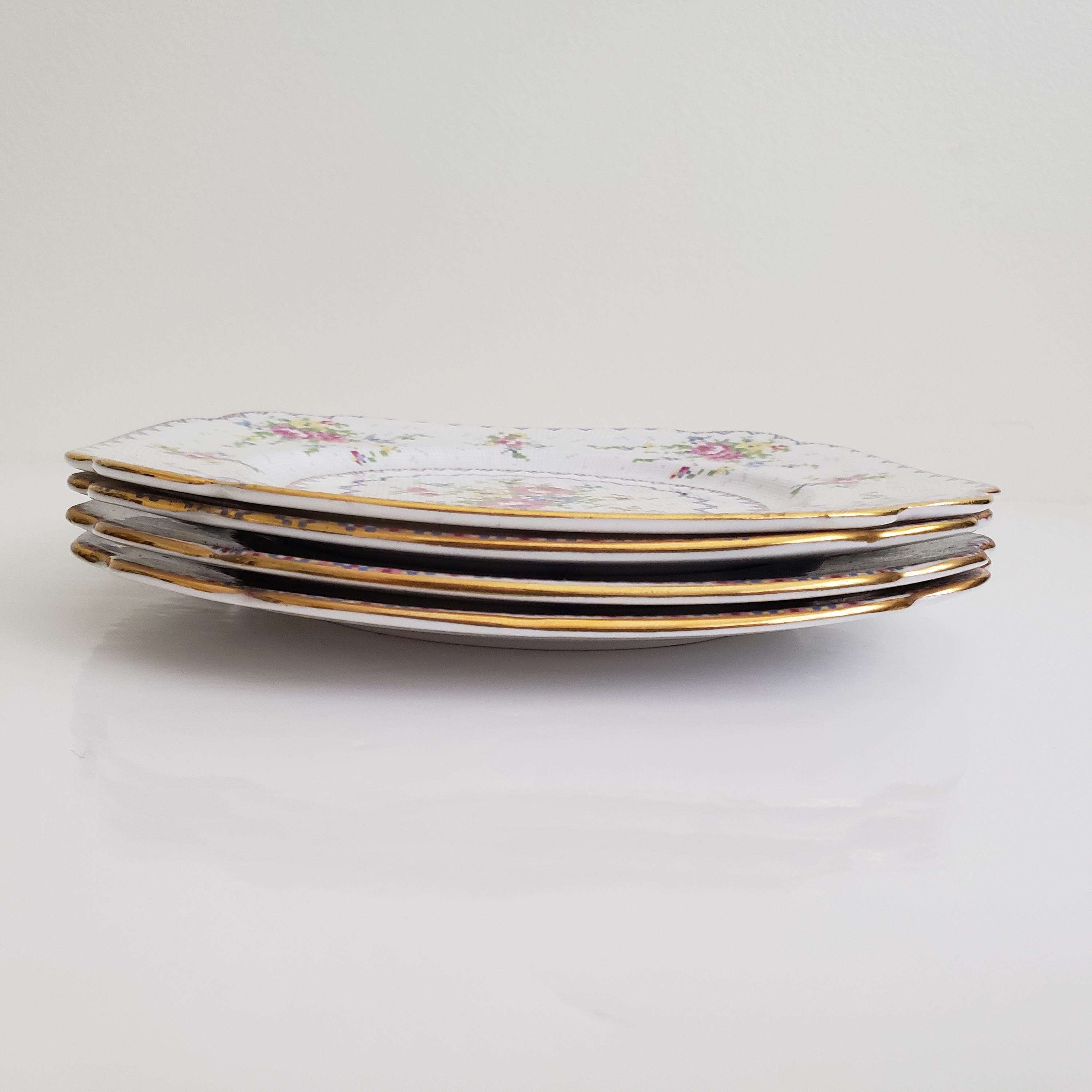 Royal Albert Petit Point Plates: Fine Bone China, Set of Four - Etsy