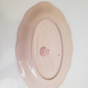 Hand Painted J & G Meakin Rosa Pink Gravy Boat and Underplate Set ...