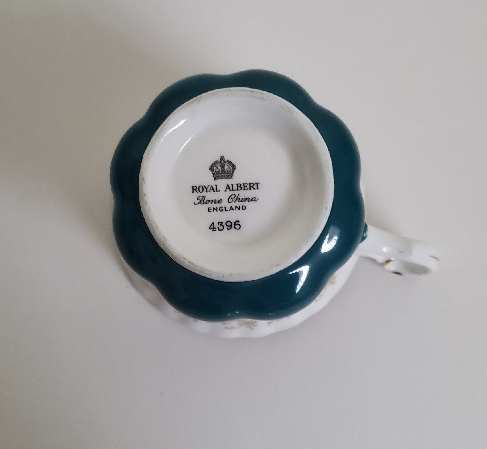 Royal Albert Regal Series Tea Cup and Saucer Set in Teal 4396 - Etsy