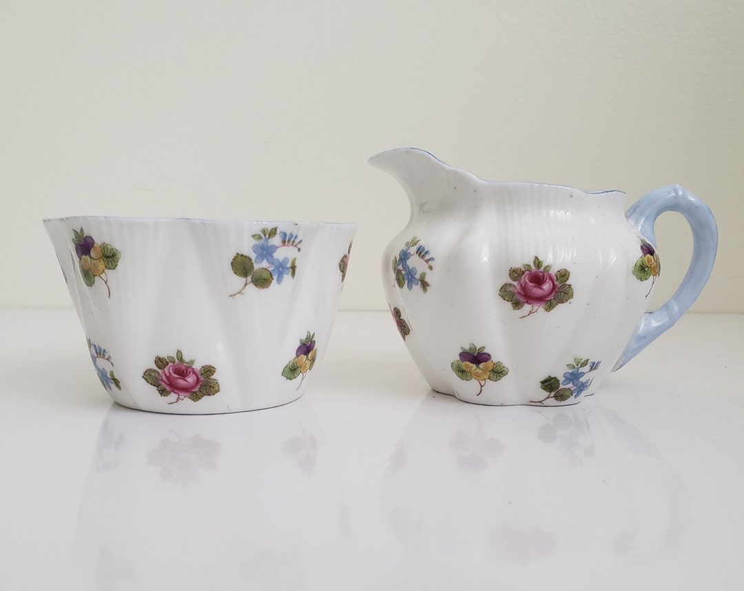 Mid Century Shelley Cream and Sugar Set, Pattern 13484, Reg. No. 272101 ...