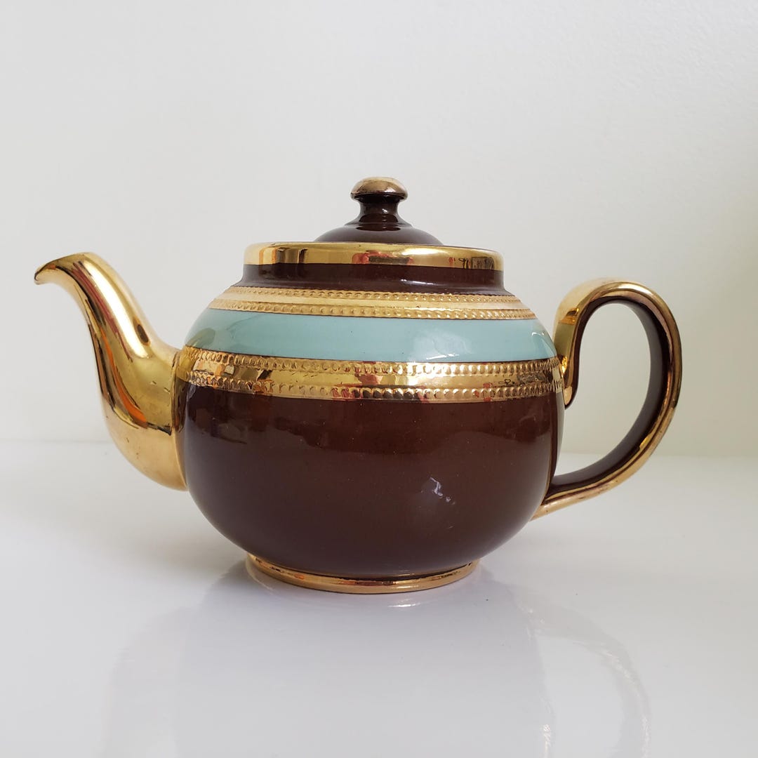 Vintage ALB Alcock, Lindley and Bloore Fancy Brown Betty Earthenware ...