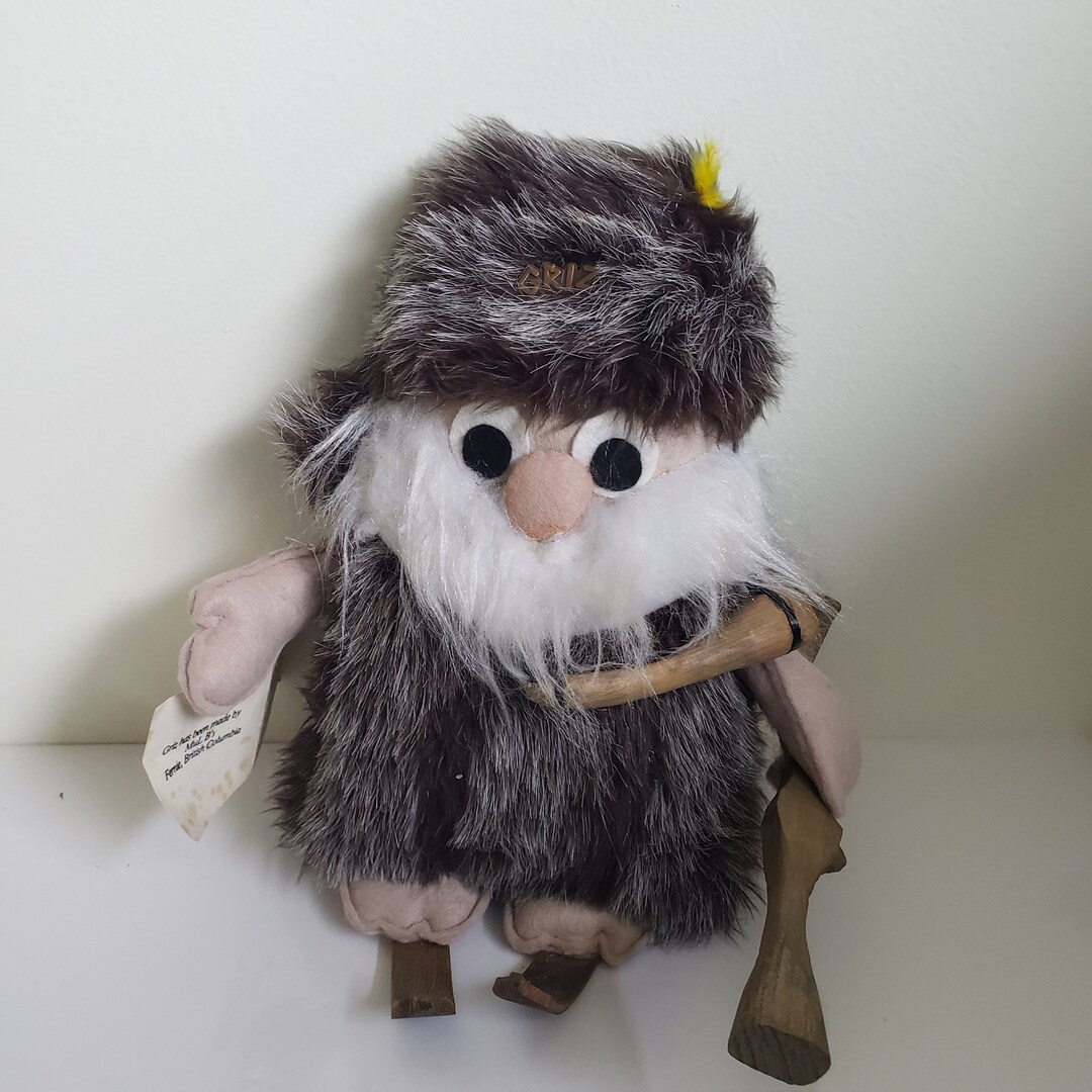 Vintage B.C. Fernie Griz Days Mascot, Legendary Griz, Faux Fur ...