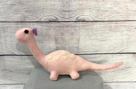 Felt stuffed dinosaur toy dinosaur stuffed brontosaurus | Etsy