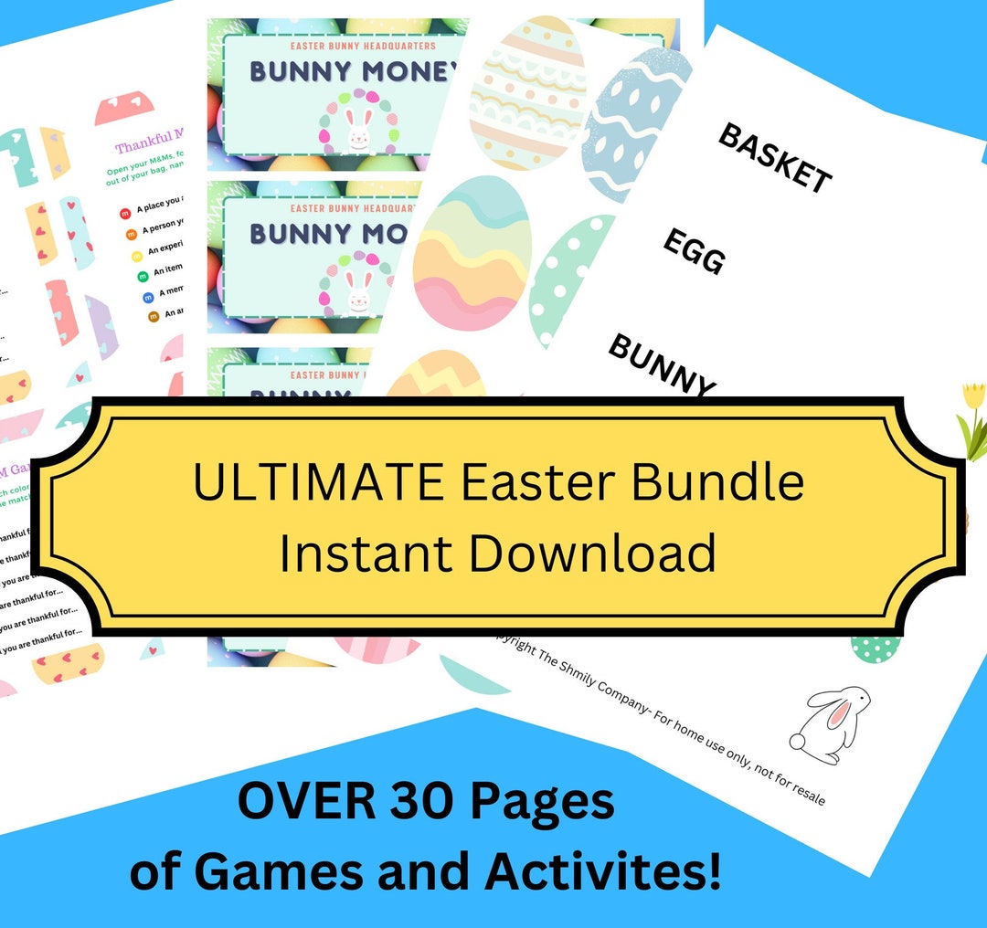 Ultimate Easter Game and Activity Bundle Worksheets Coloring Pages ...