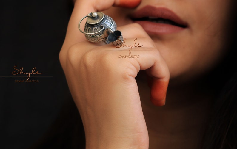 925 Sterling Silver Retro Ketli Chai Ring Statement - Etsy