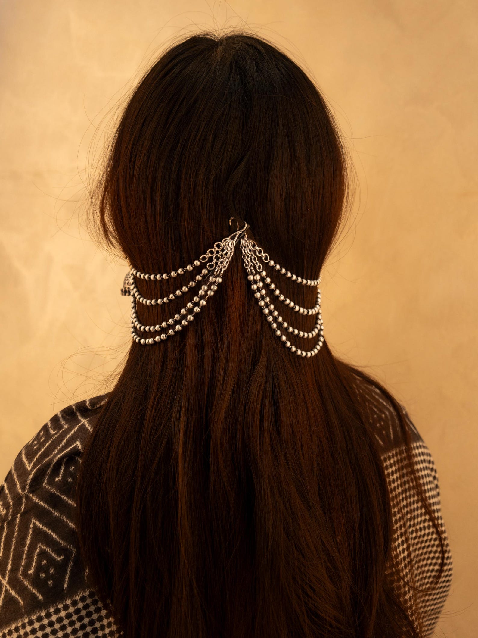 925 Sterling Silver Classic Four Layer Ball Earchain | Traditional ...