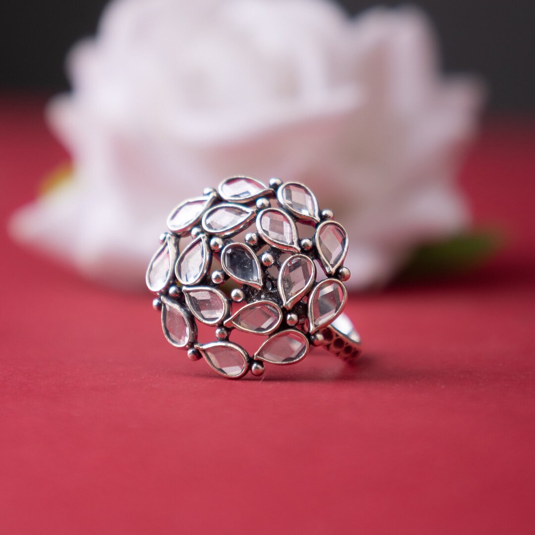 Essence Fine Scintillating Ring , 925 Sterling Silver Ring , Statement ...