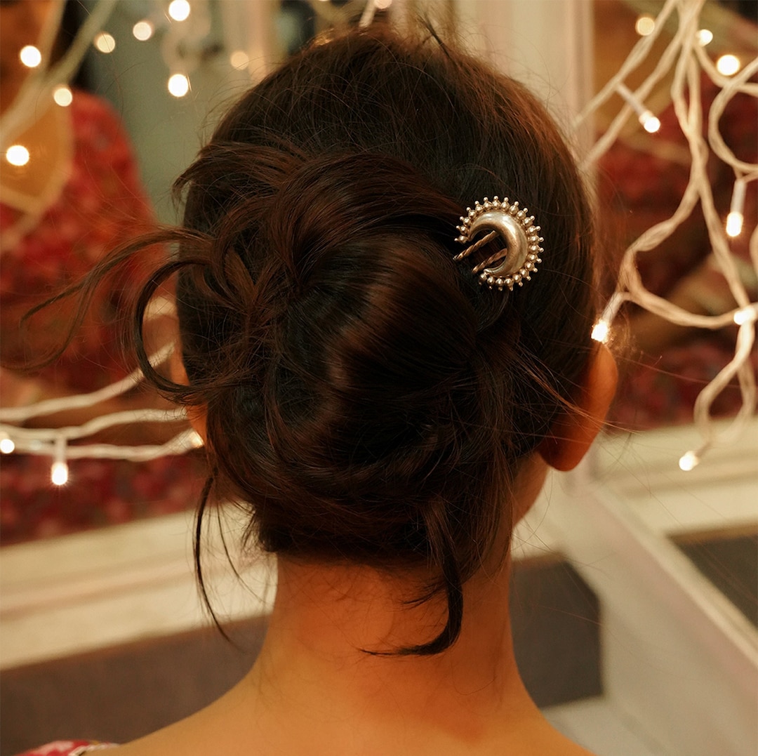 Moh Intricate Chandra Juda Pin, Authentic 925 Sterling Silver ...