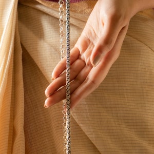 Handcrafted Oxidized Sterling Silver Braid Knot Kamarbandh Waist Chain ...