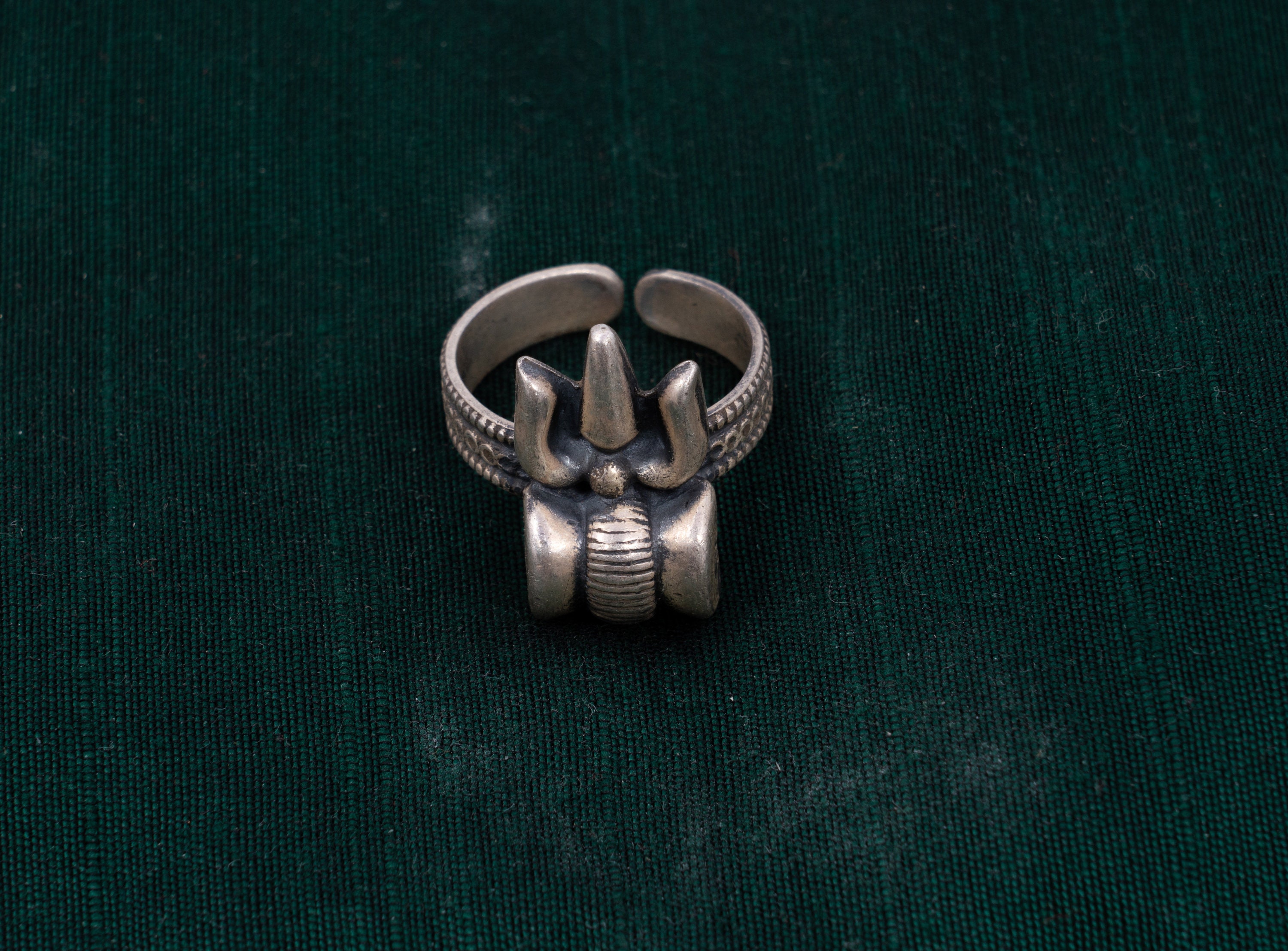 Moh Shiva Damru Pure Silver Ring Handmade Sterling Silver - Etsy