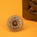 92.5 Sterling Silver Adya Chakra Intricate Ring, Indian Oxidized Silver Ring, Statement ...