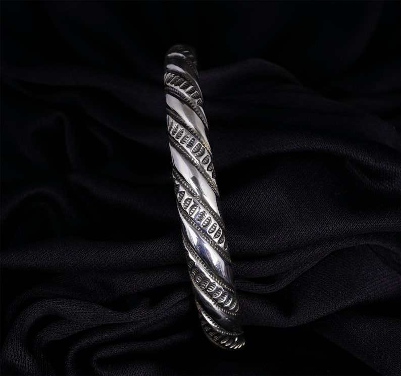Mizoya Intricate Classic Ankle Kada Handmade Oxidized Silver - Etsy