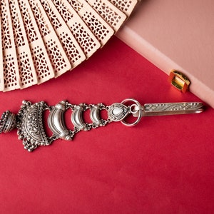 Tattva Statement Layered Ghughri Satka/keychain, 925 Sterling Silver ...
