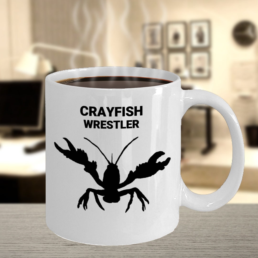 CRAWFISH WRESTLER, Crawfish Lovers Mug, Crawdad Lovers Gift, Crawfish ...