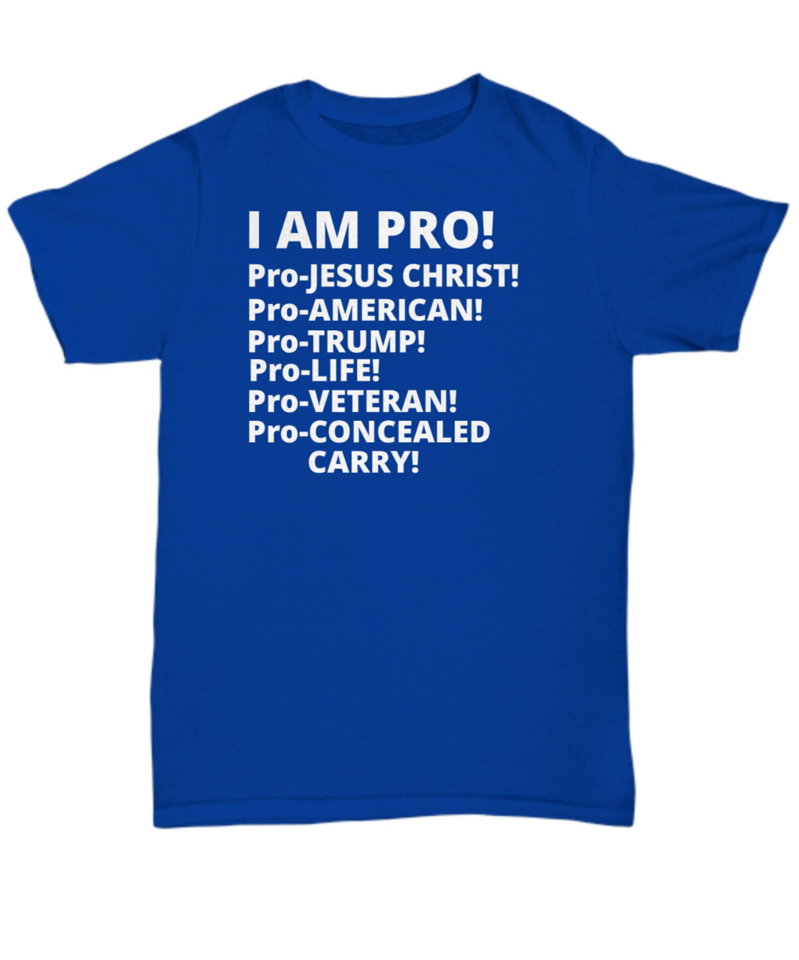 I AM PRO, Dark Blue, Adult, Unisex T-shirt, 100% Preshrunk Cotton ...