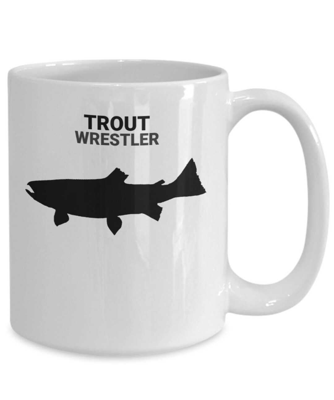 TROUT WRESTLER, Trout Lovers Mug, Trout Lovers Gift, Trout Fishing Mom ...