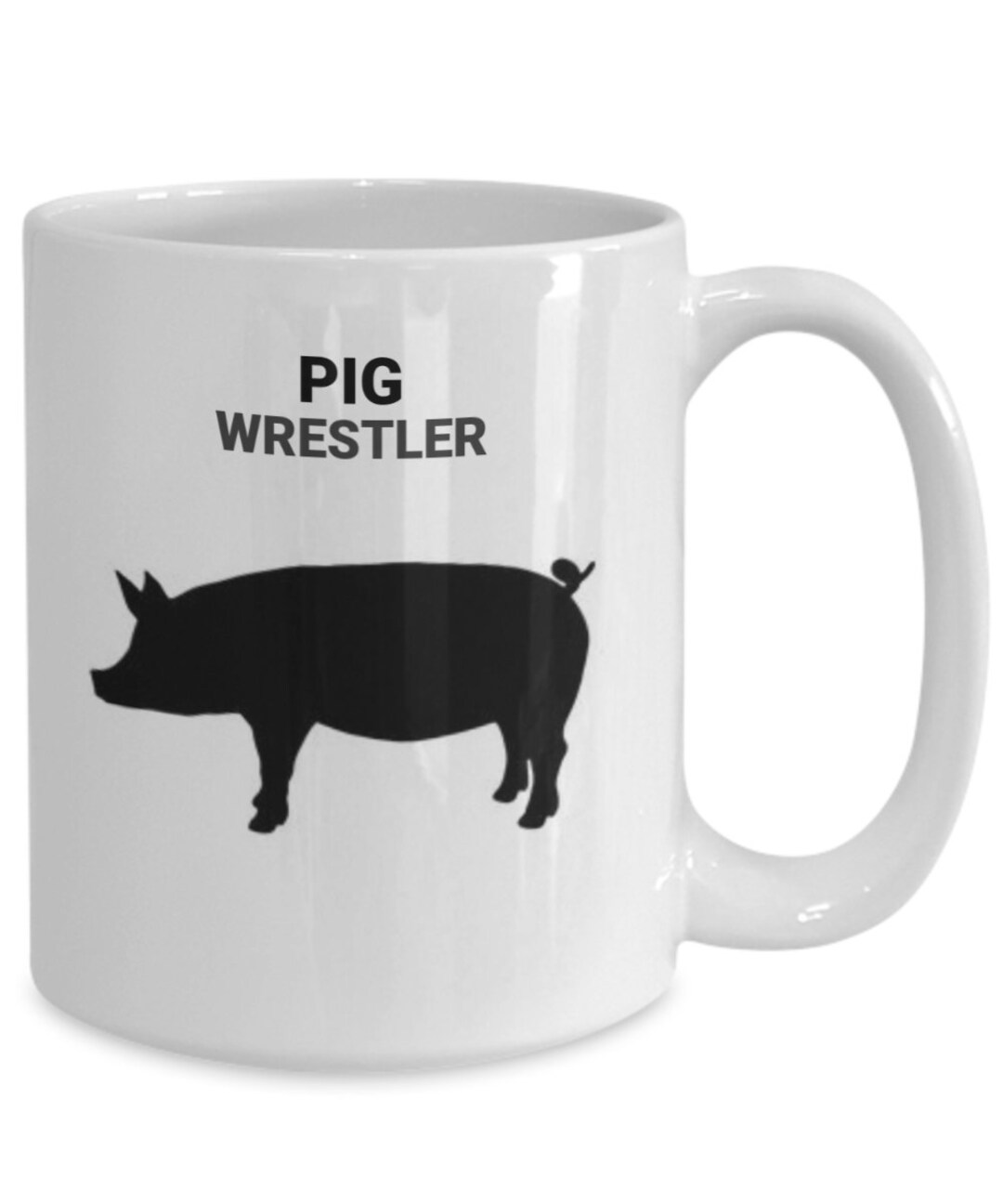 PIG WRESTLER, Pig Lovers Mug, Pig Lovers Gift, Pig Mom Gift, Pig Dad ...