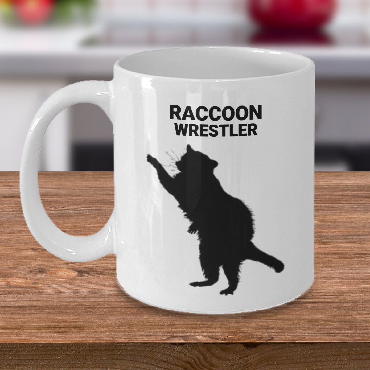 RACCOON WRESTLER, Raccoon Lovers Mug, Raccoon Lovers Gift, Raccoon Mom ...