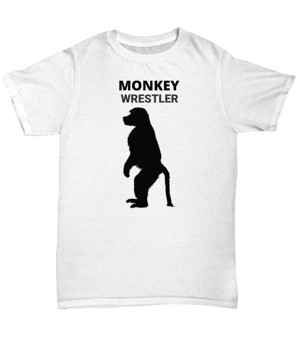MONKEY WRESTLER Unisex T-shirt 100% Preshrunk Cotton - Etsy