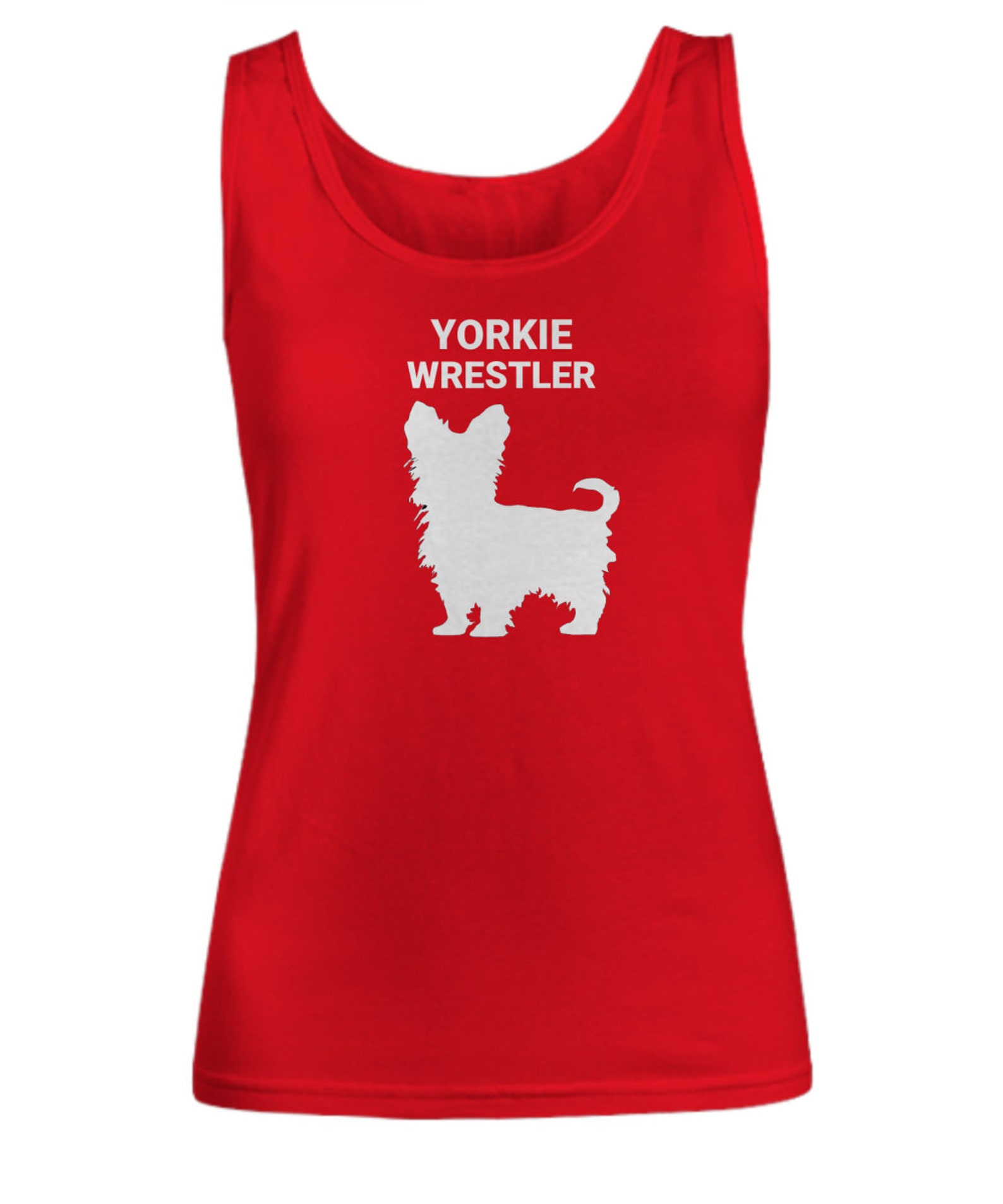 YORKIE WRESTLER, Womens, Tank Tops, Funny Yorkie Dog Momma Tank Tops ...
